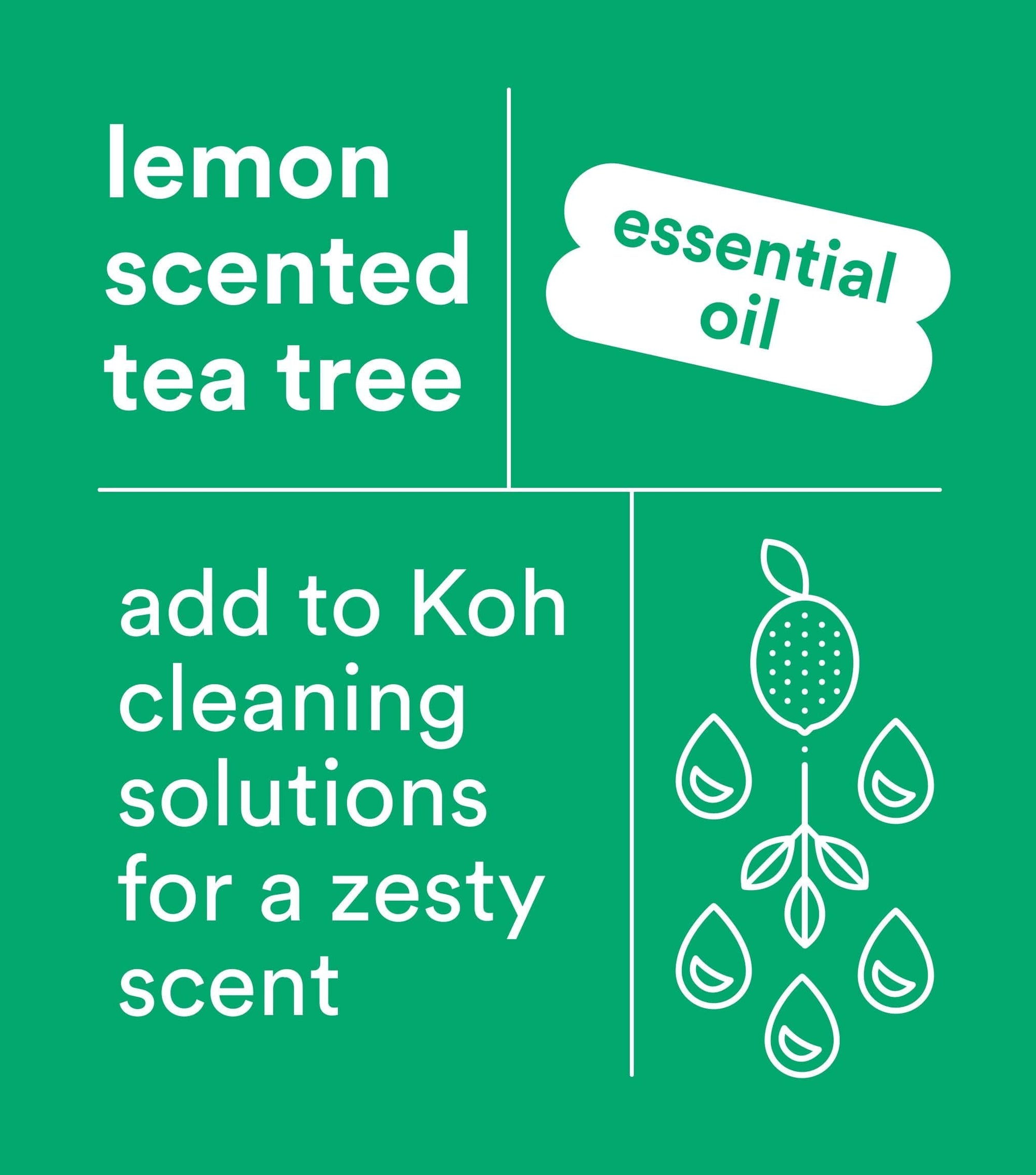 Lemon Scented Tea Tree Essential Oil | 100% Natural & Sustainable | Koh