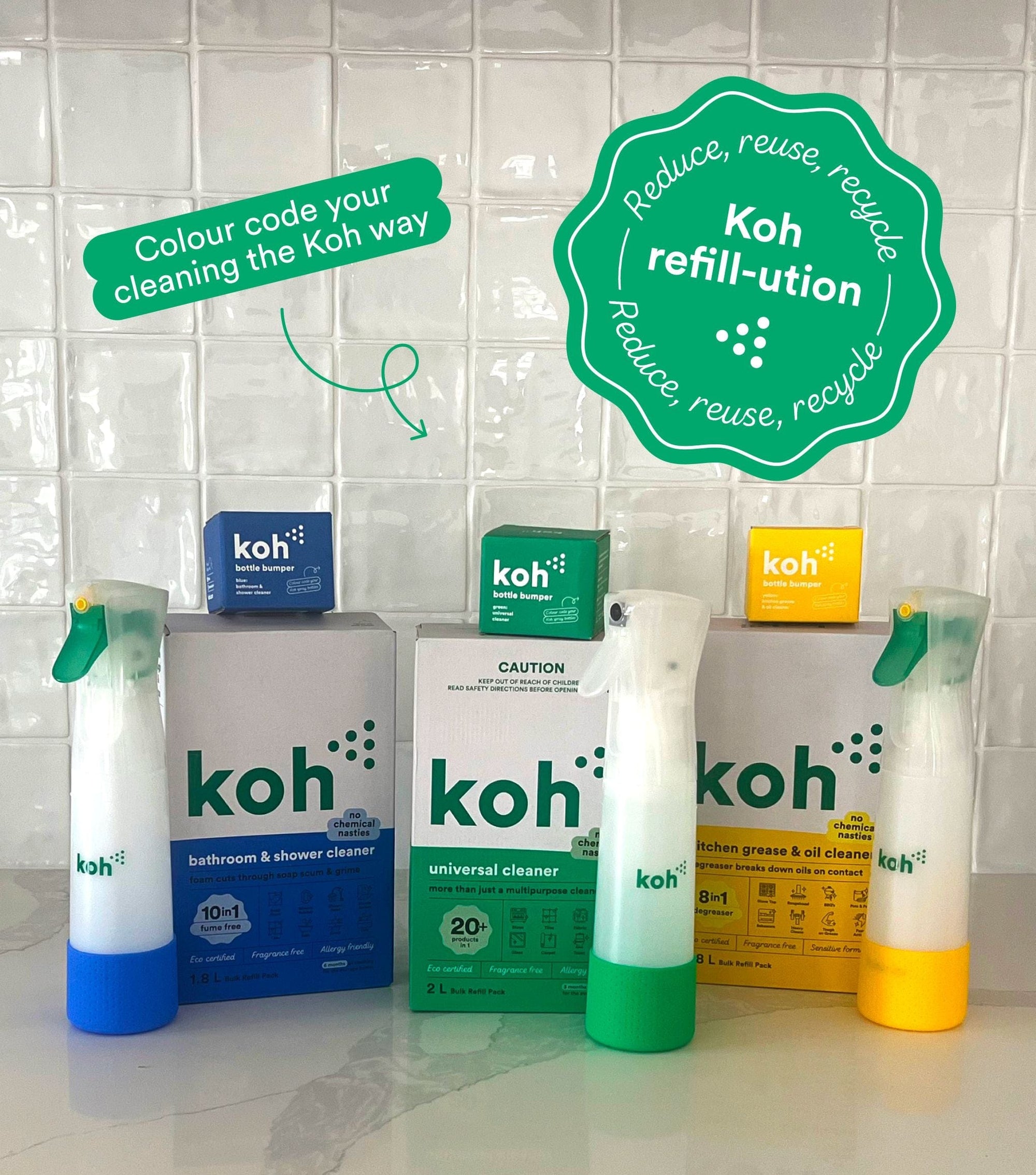 Green Bottle Bumper | For your Atomiser Spray Bottle | Koh