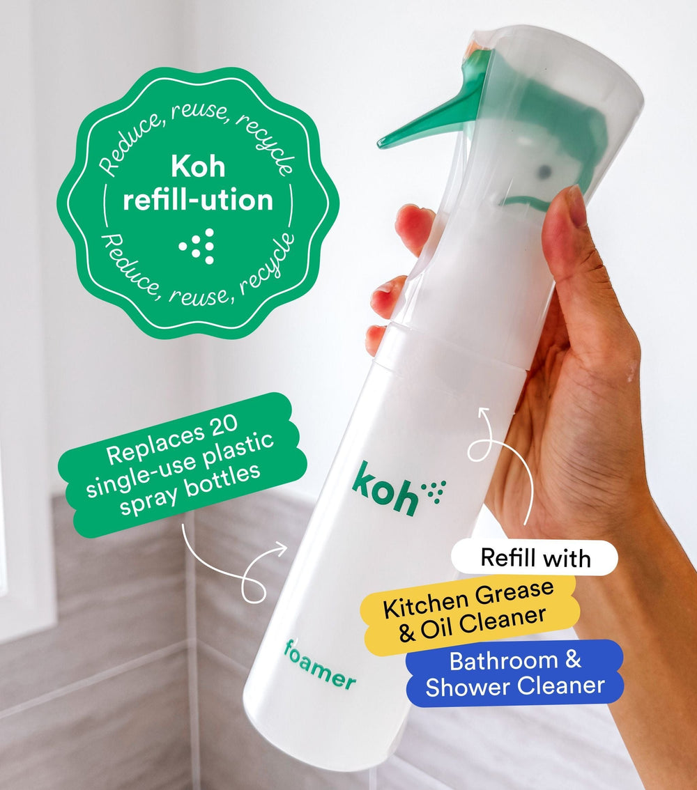 Foaming Spray Bottle | Reusable & Recyclable Spray Bottle | Koh