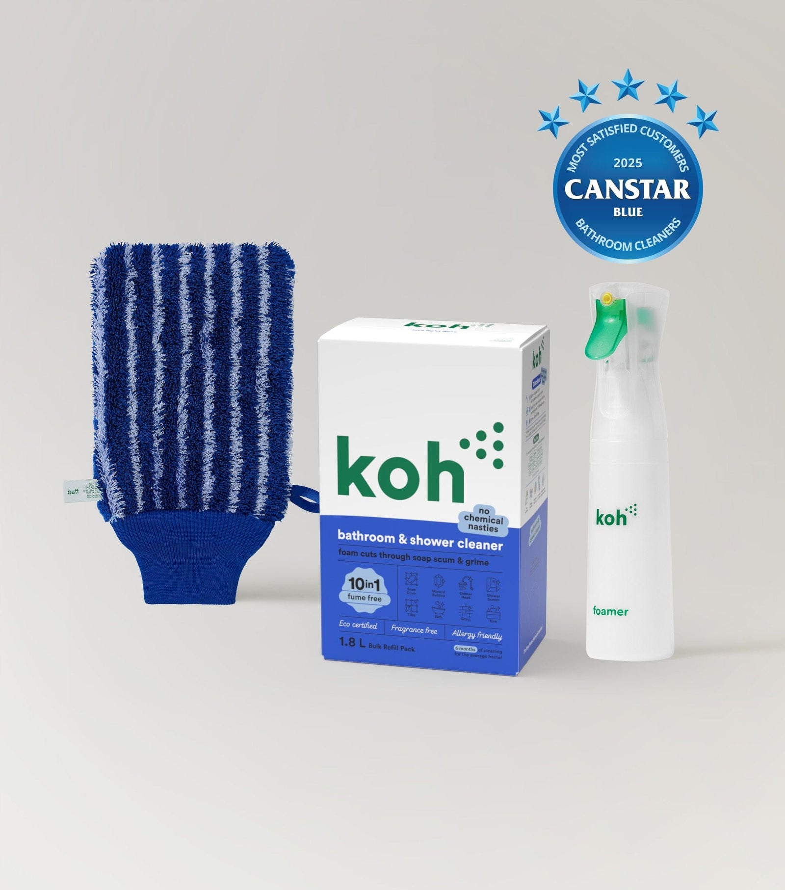 Bathroom & Shower Cleaning Kit | Non-Toxic, Fume-Free Clean | Koh