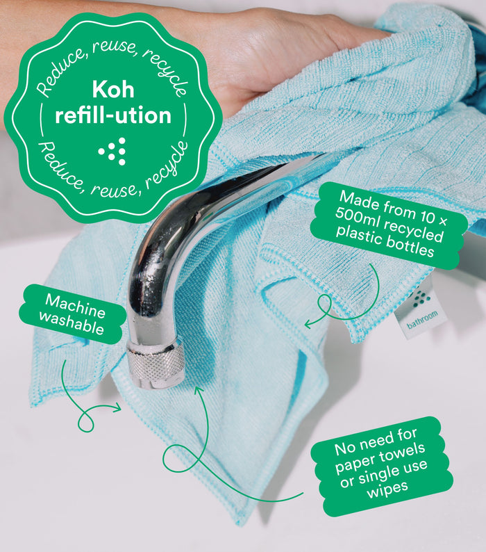 Universal Cloths 3pk | Microfibre Cleaning Cloths | Koh