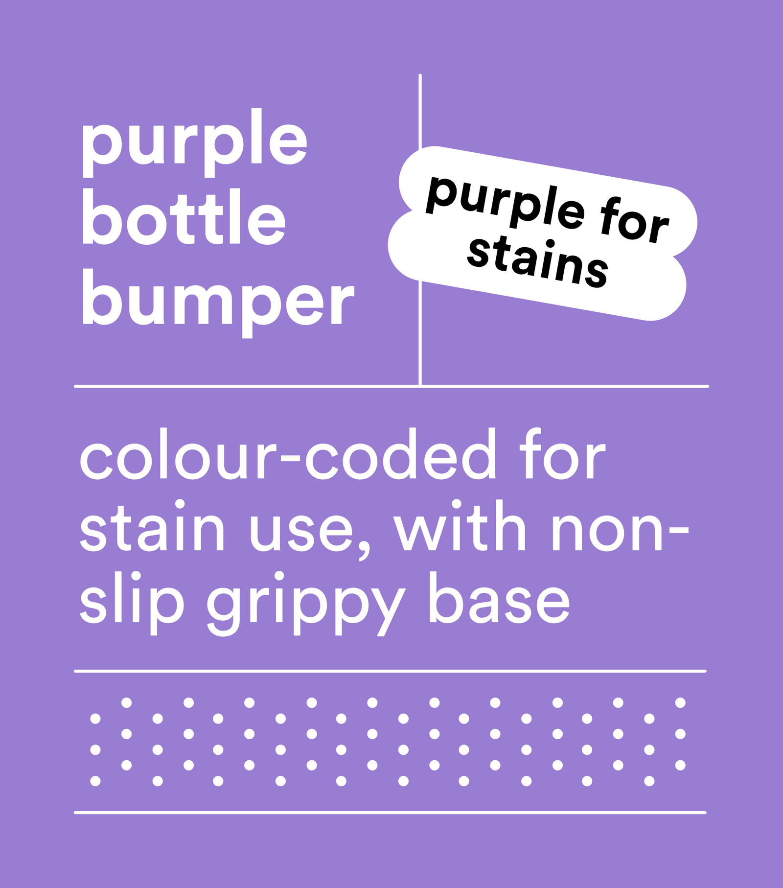 Purple Bottle Bumper | For your Foaming Spray Bottle | Koh