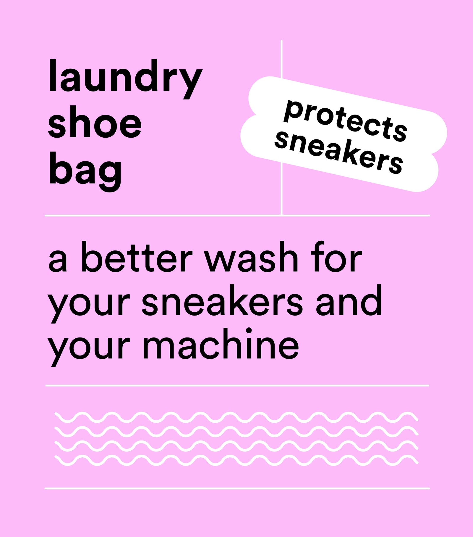 Shoe Washing Bag | Wash Sneakers Safely, No Scrubbing | Koh