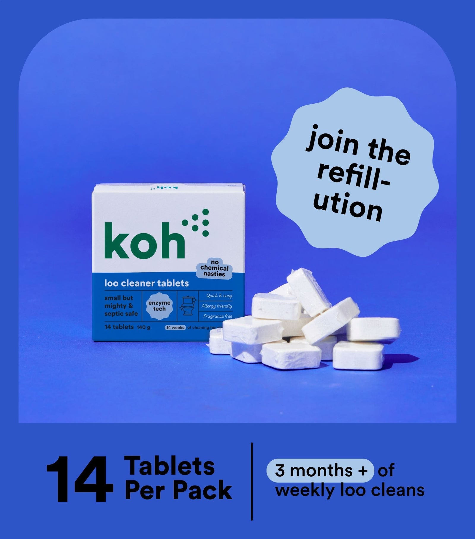 Loo Cleaner Tablets | Clean Your Toilet With Ease | Koh