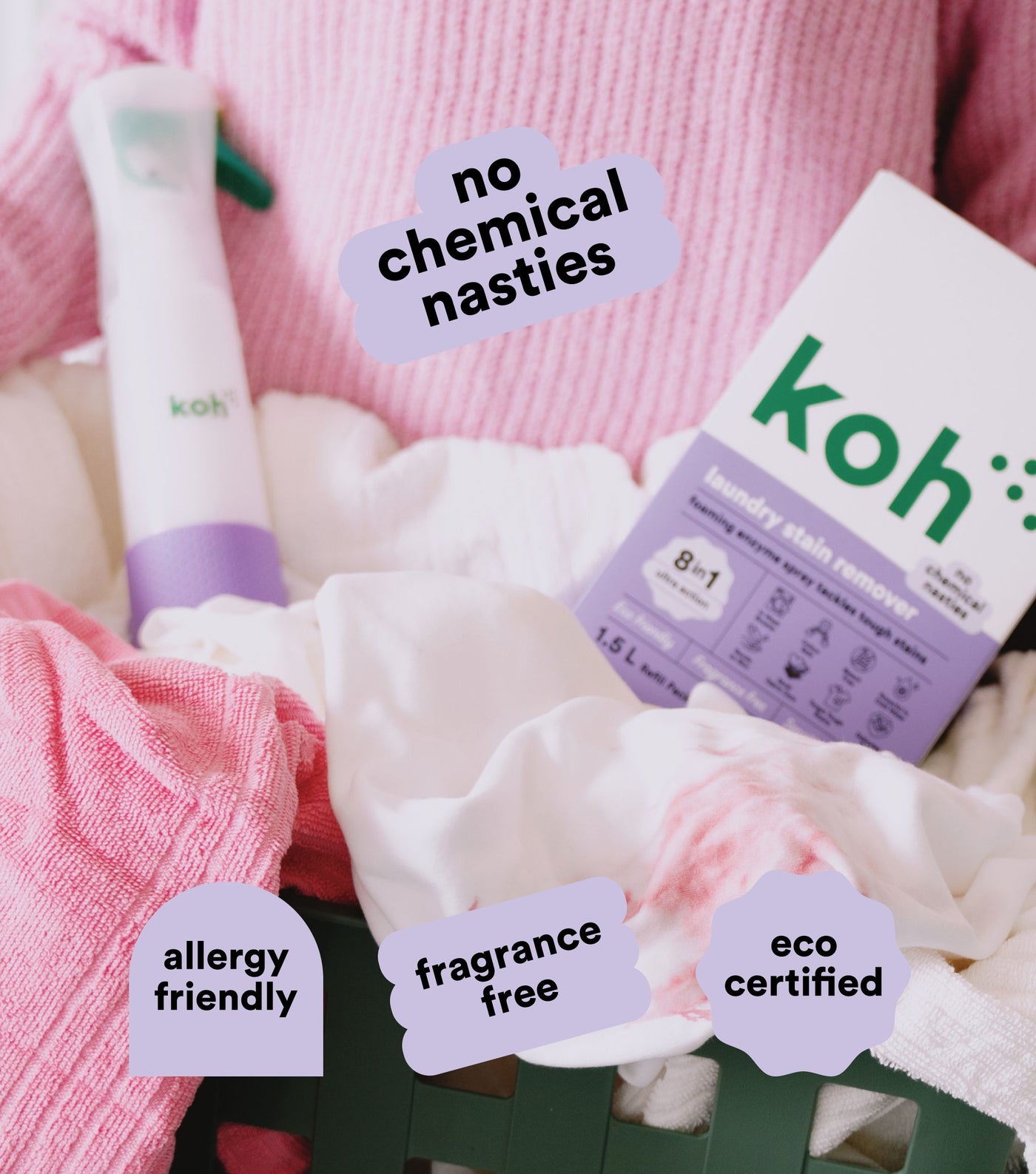 Stain Remover | Eco-Friendly Pre-Wash Spray | Koh